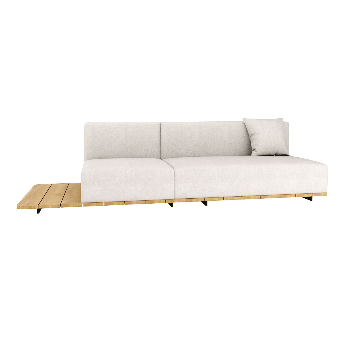 BASE + DOUBLE SEAT AND BACK + SINGLE LEFT SEAT AND BACK WITH CUSHION ...